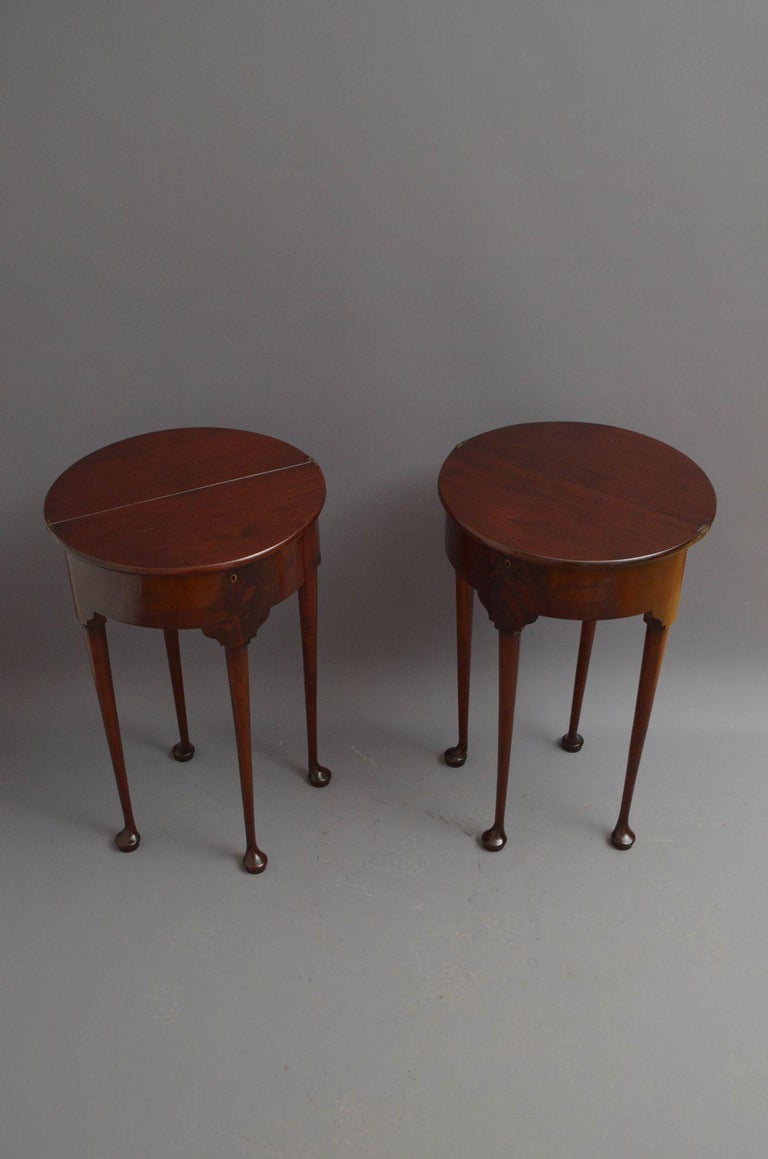 Pair of George II Demilune Tables Hall Tables For Sale at 1stDibs