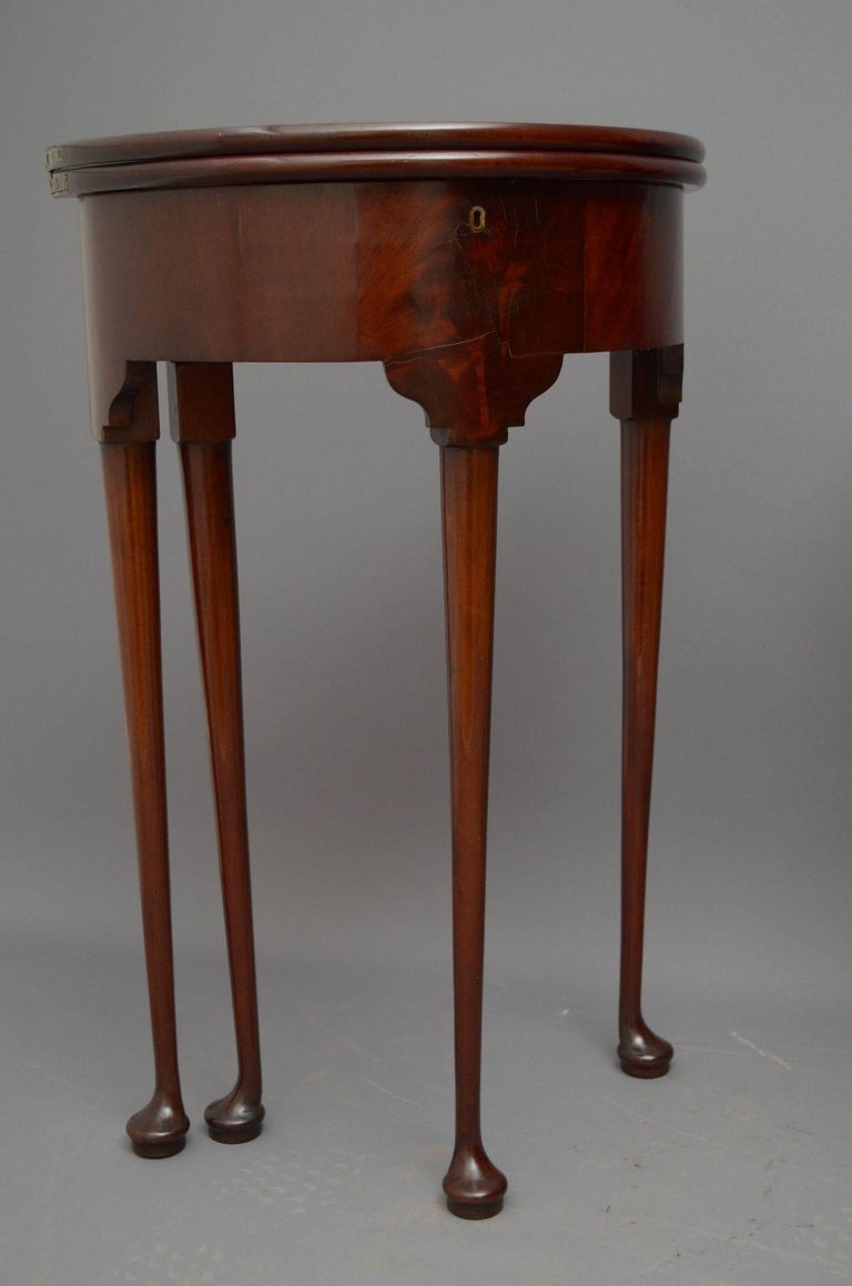 Pair of George II Demilune Tables Hall Tables For Sale at 1stDibs