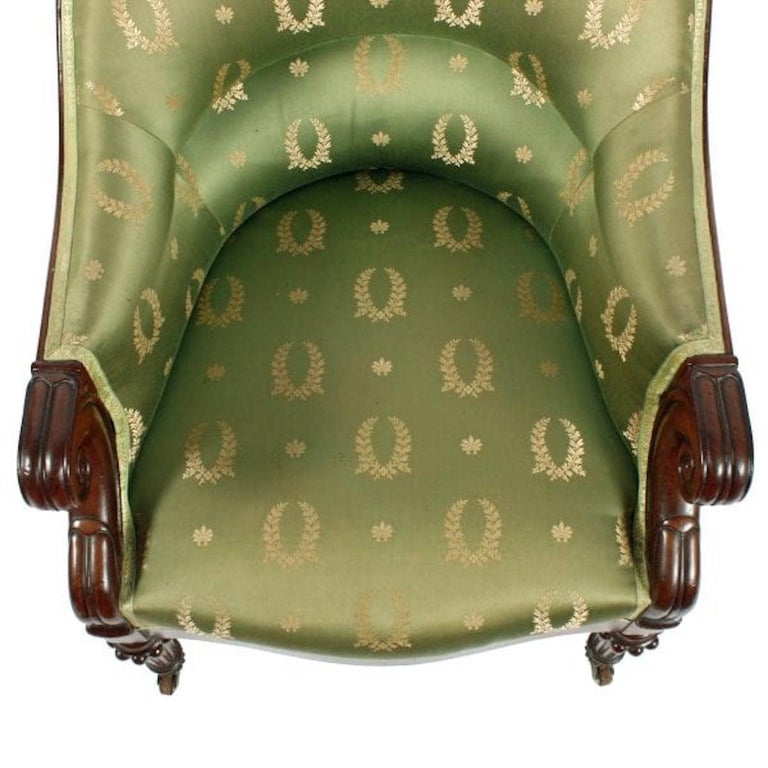 Pair of George IV Library Arm Chairs, Early 19th Century For Sale at ...