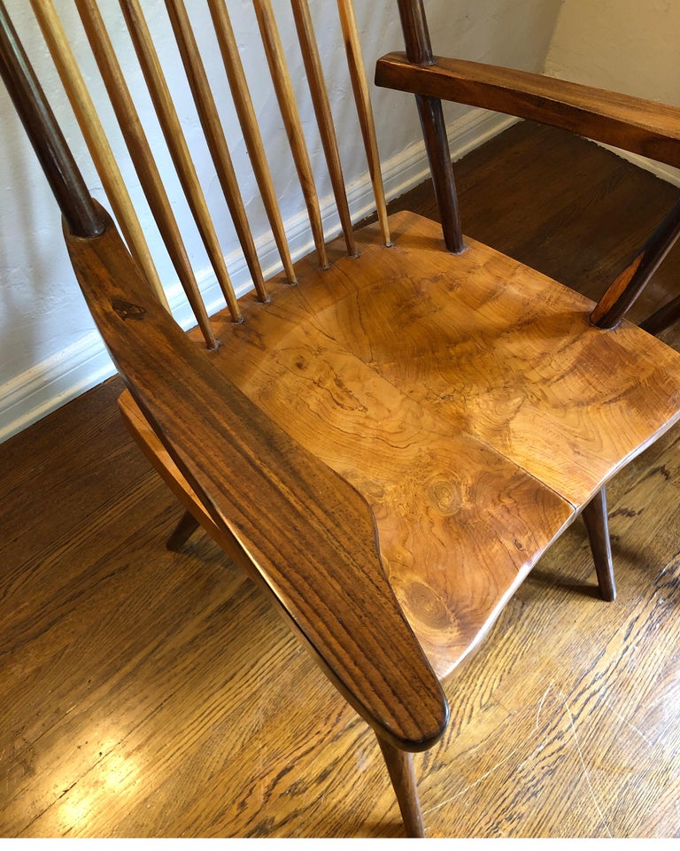 Pair of George Nakashima Style "New" Amrchairs at 1stDibs