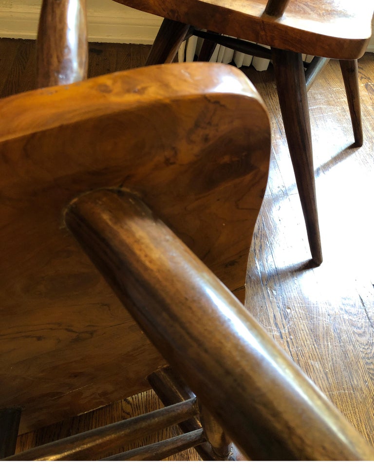 Pair of George Nakashima Style "New" Amrchairs at 1stDibs