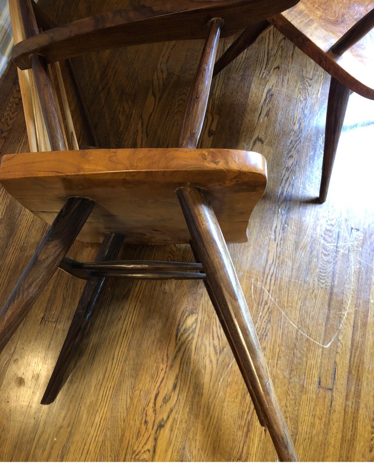 Pair of George Nakashima Style "New" Amrchairs at 1stDibs