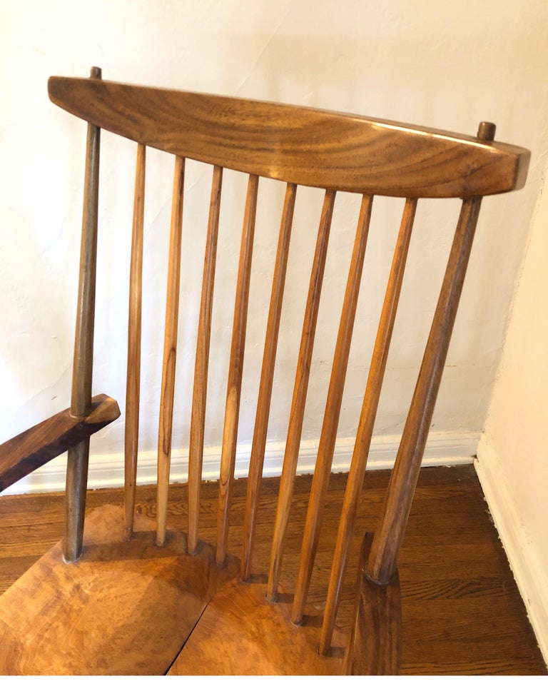 Pair of George Nakashima Style "New" Amrchairs at 1stDibs