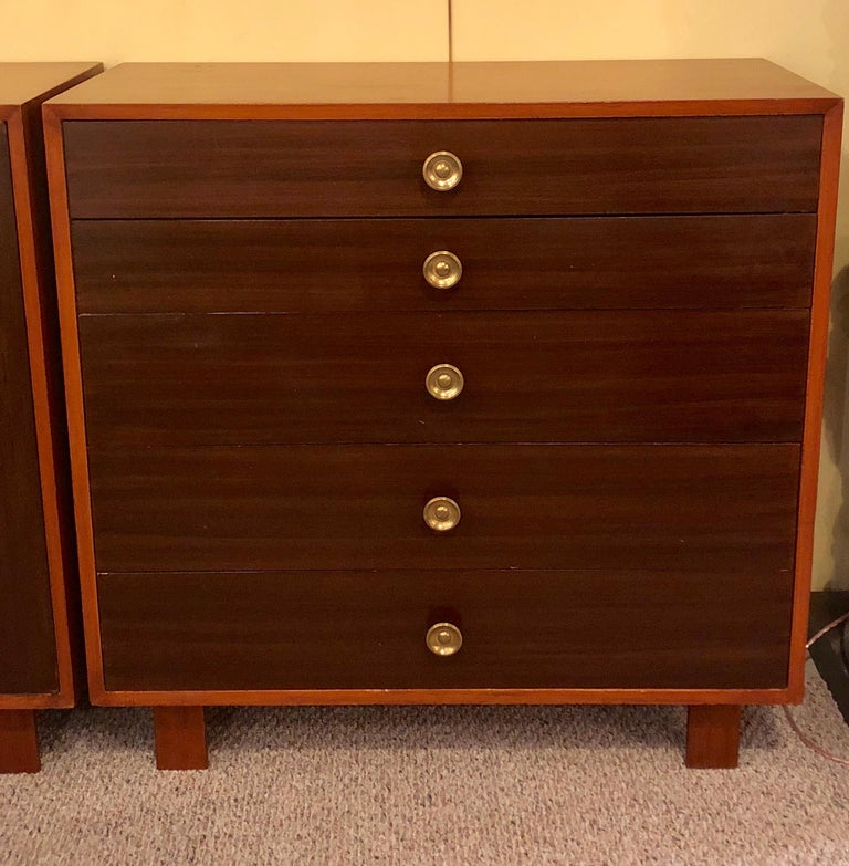 Pair of George Nelson Design for Herman Miller Chests / Dressers ...
