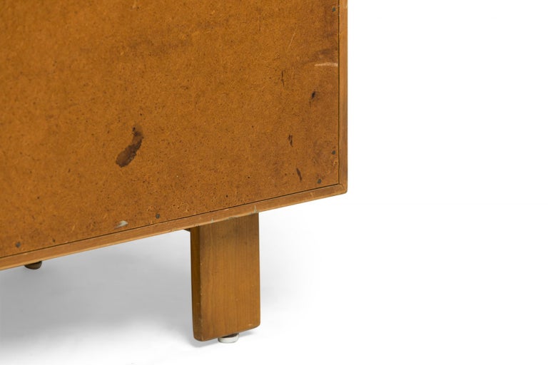 Pair of George Nelson for Herman Miller Walnut Veneer 4-Drawer Commodes ...
