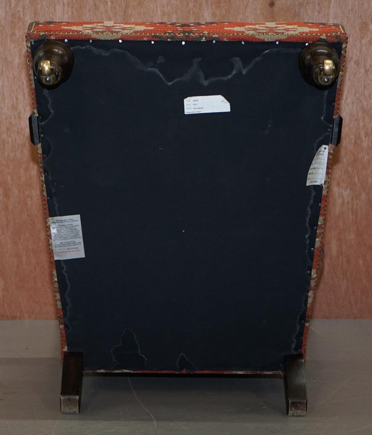 Pair of George Smith Kilim Upholstered Edwardian Library Armchairs at ...