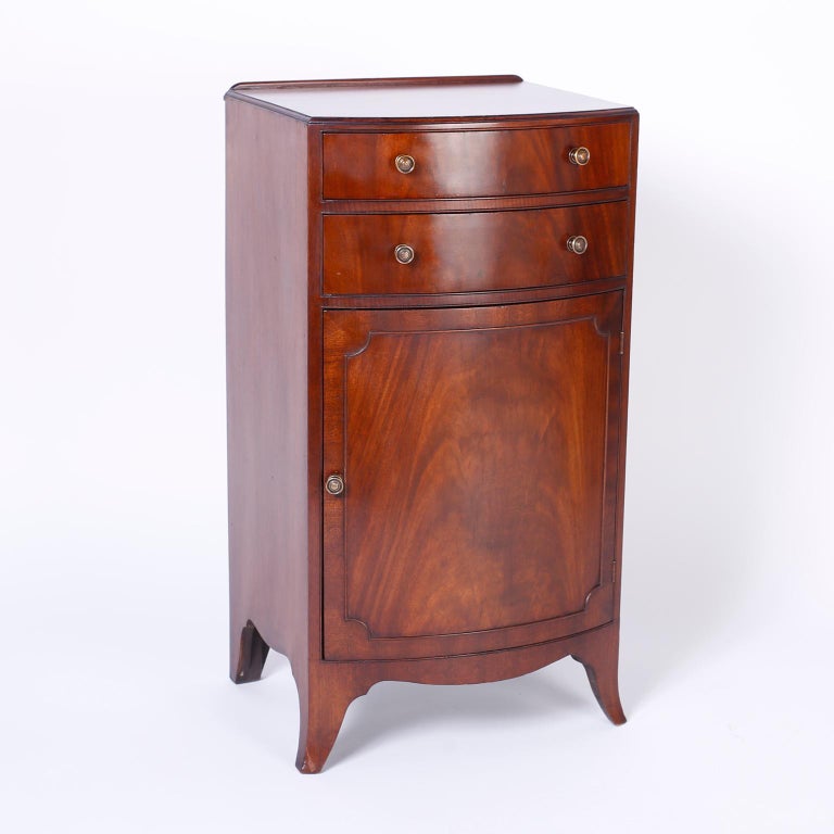 Pair of Georgian Style English Nightstands For Sale at 1stdibs