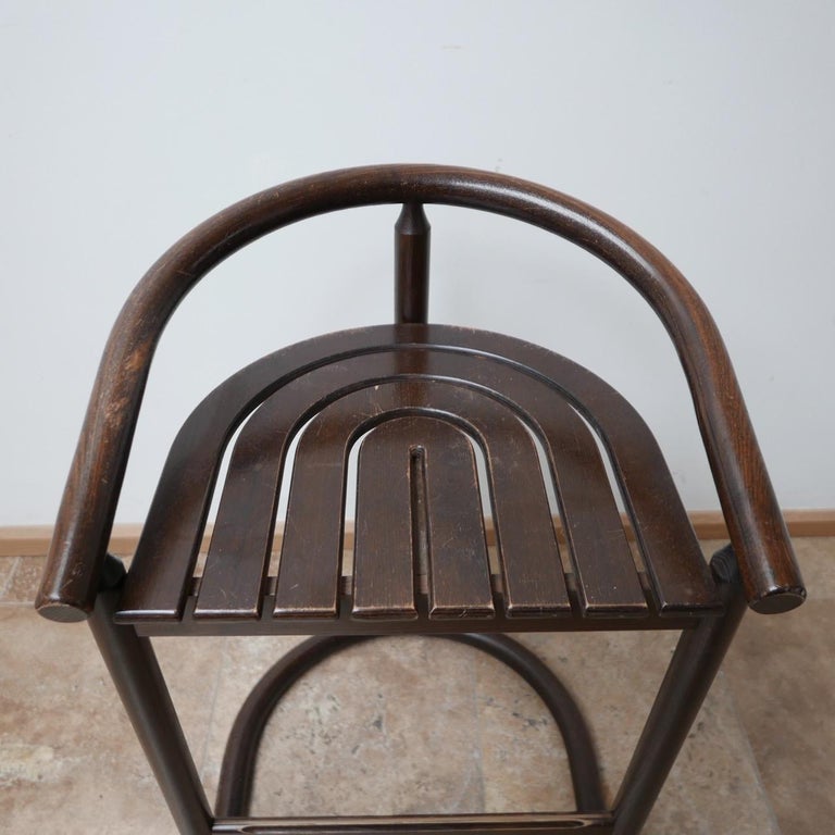Pair of German Bentwood Mid-Century Bar Stools ''2'' For Sale at 1stDibs