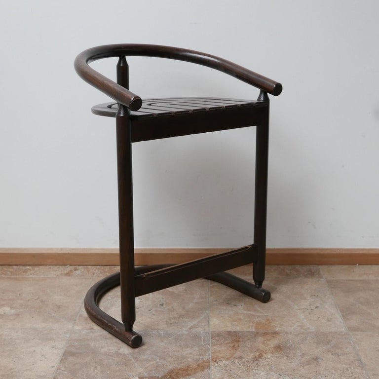 Pair of German Bentwood Mid-Century Bar Stools ''2'' For Sale at 1stDibs