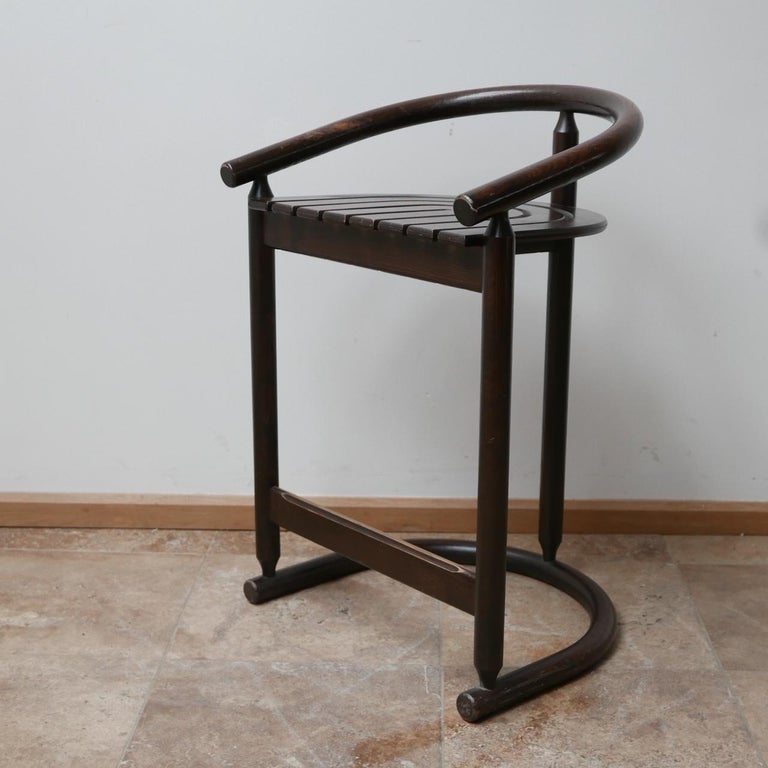 Pair of German Bentwood Mid-Century Bar Stools ''2'' For Sale at 1stDibs