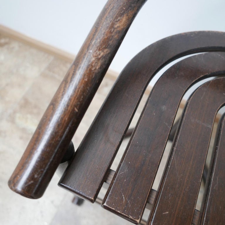 Pair of German Bentwood Mid-Century Bar Stools ''2'' For Sale at 1stDibs