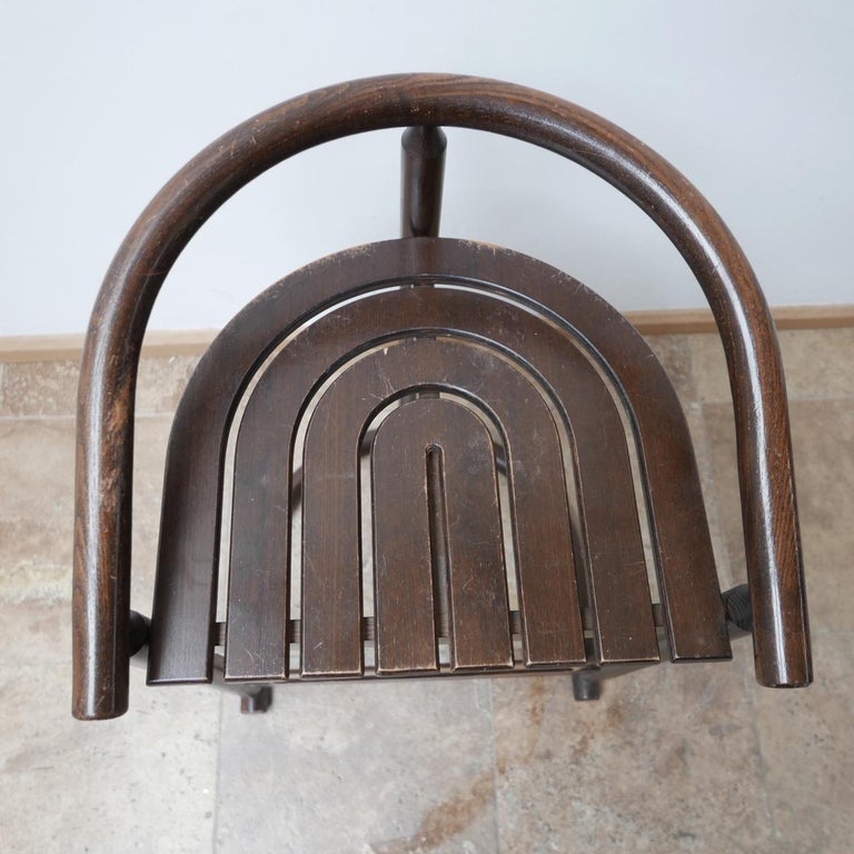 Pair of German Bentwood Mid-Century Bar Stools ''2'' For Sale at 1stDibs