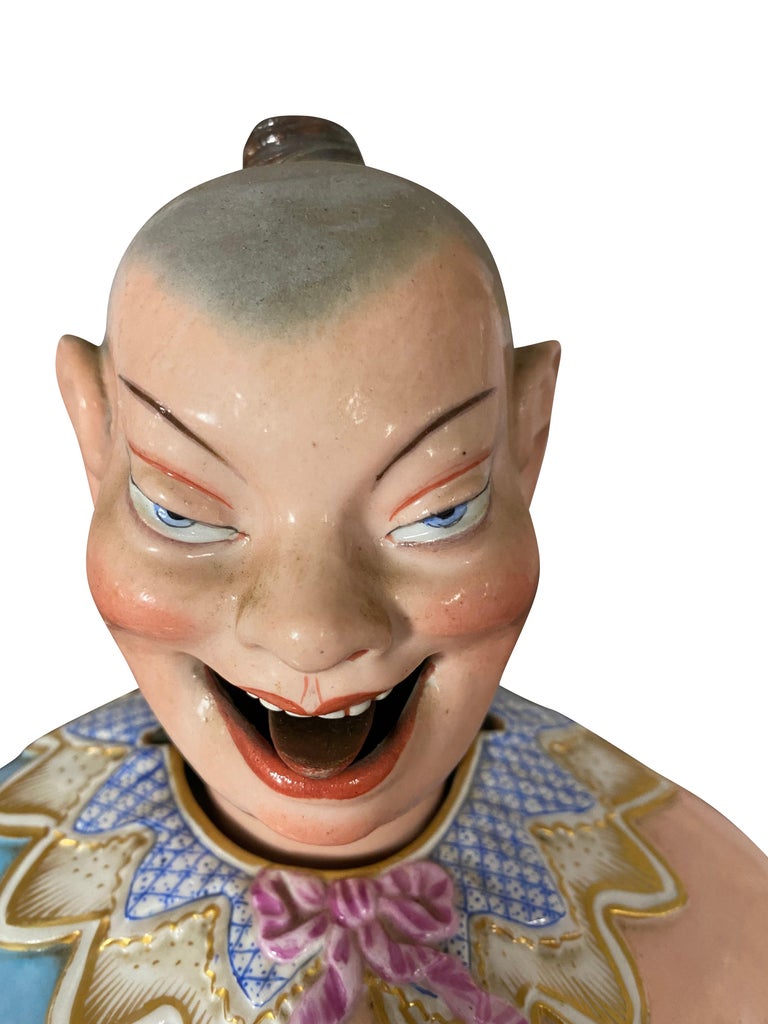 Pair of German Chinoiserie Porcelain Figures of Seated "Nodders" For ...