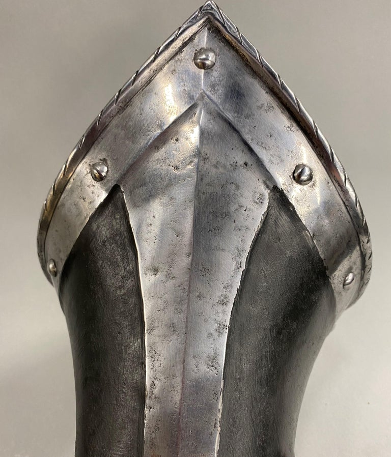 Pair of German Iron and Leather Gauntlets For Sale at 1stDibs