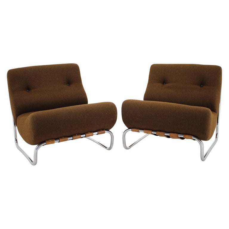 Pair of German Lounge Chairs, 1970 at 1stDibs