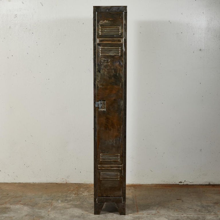 Pair of German Industrial Metal Lockers, circa 1940 at 1stDibs ...