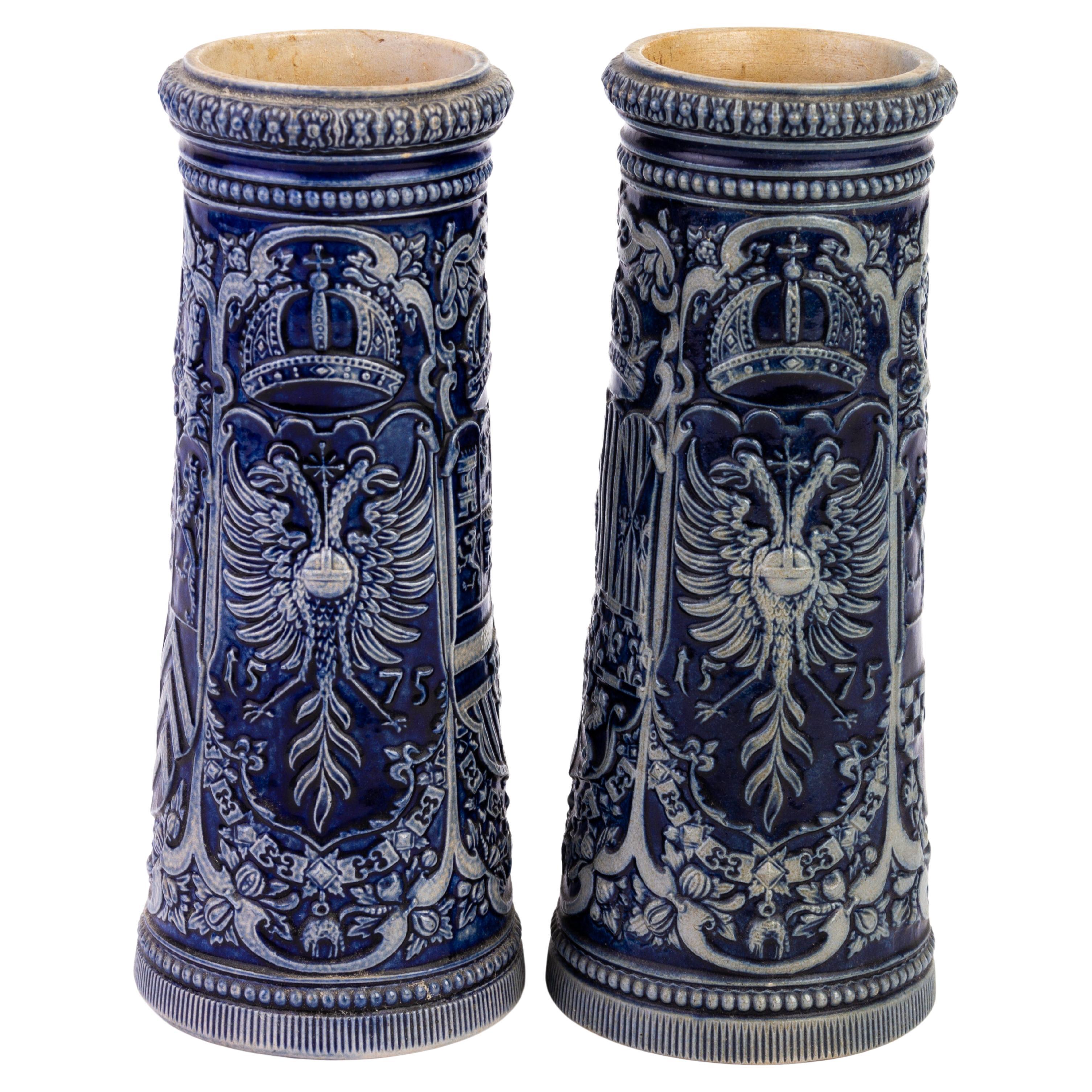 Staffordshire Pottery Sheep Spill Vase 19th Century For Sale at 1stDibs