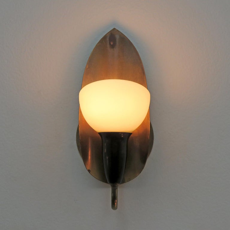 Pair of German Wall Lights, 1950 at 1stDibs