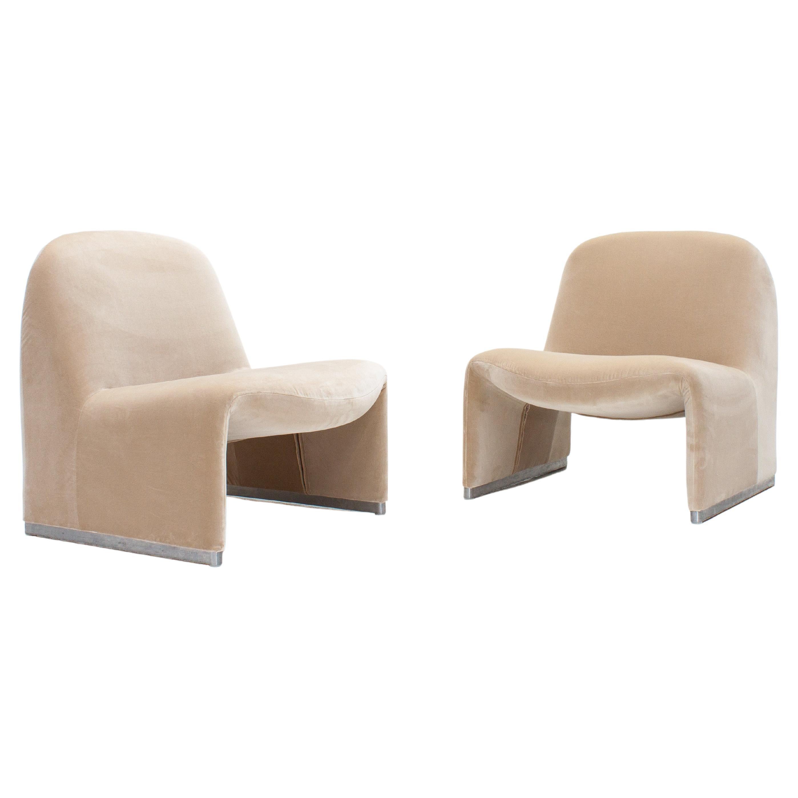 Four Red "Alky" Chairs by Giancarlo Piretti for Castelli at 1stDibs