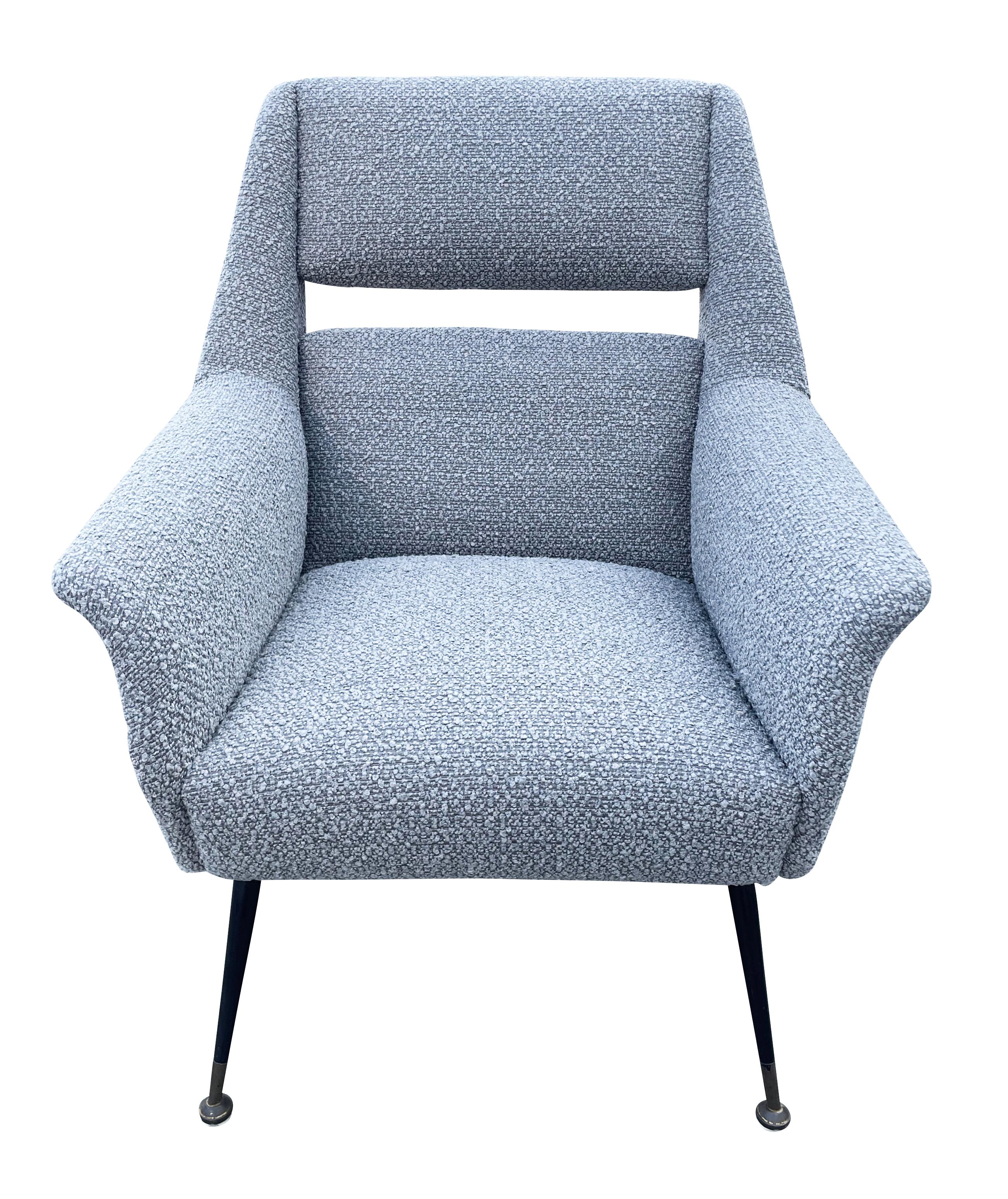 Pair of Gigi Radice Lounge Chairs, Italy, 1960s at 1stDibs
