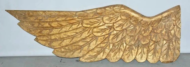 Pair of Gilded Angel Wings For Sale at 1stDibs