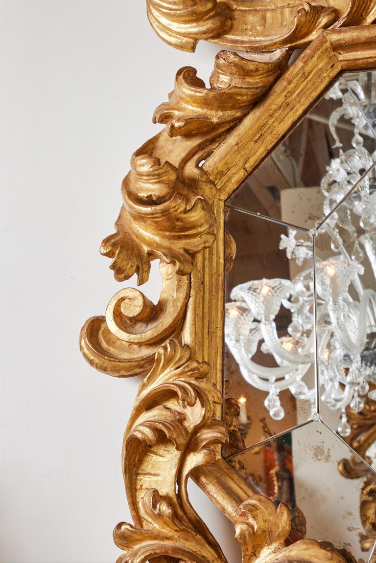 Pair of Gilded Roman Mirrors For Sale at 1stDibs