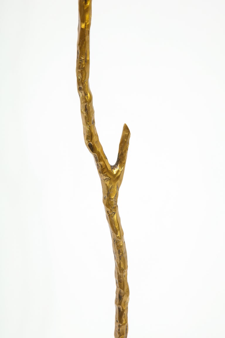 Pair of Gilt Bronze "Branches" Tripod Floor Lamps by Maison Arlus ...