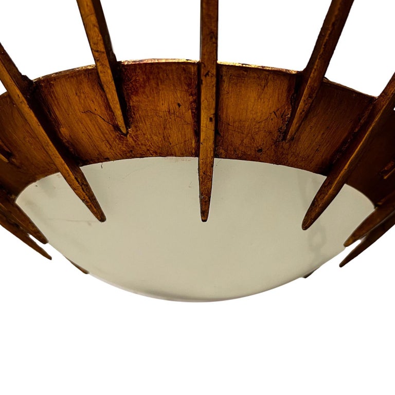Pair of Gilt Metal Sunburts For Sale at 1stDibs