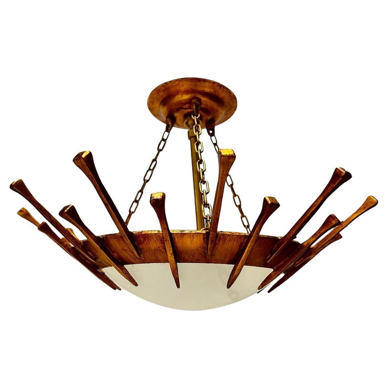 Pair of Gilt Metal Sunburts For Sale at 1stDibs