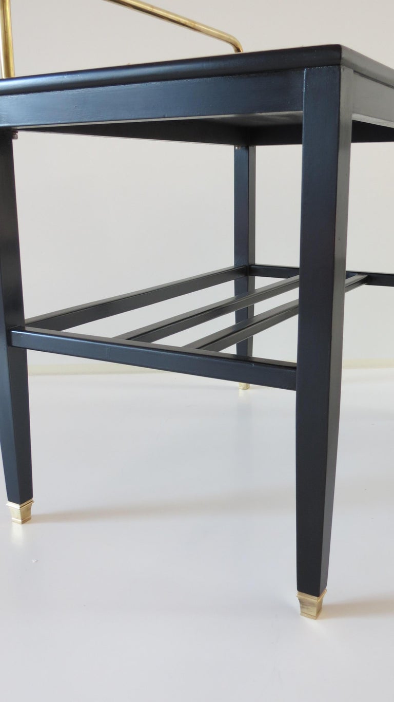 Pair of Gio Ponti Black Walnut Lacquered Side Tables from Hotel Royal ...