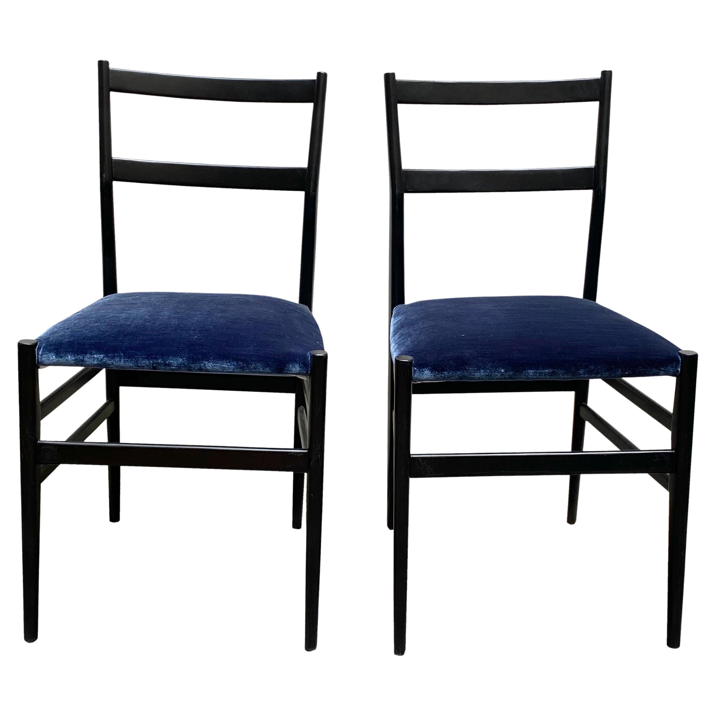 Gio Ponti Chiavarine Chiars, Maple Lucid Dark Brown Wood, Italy, 1950s ...