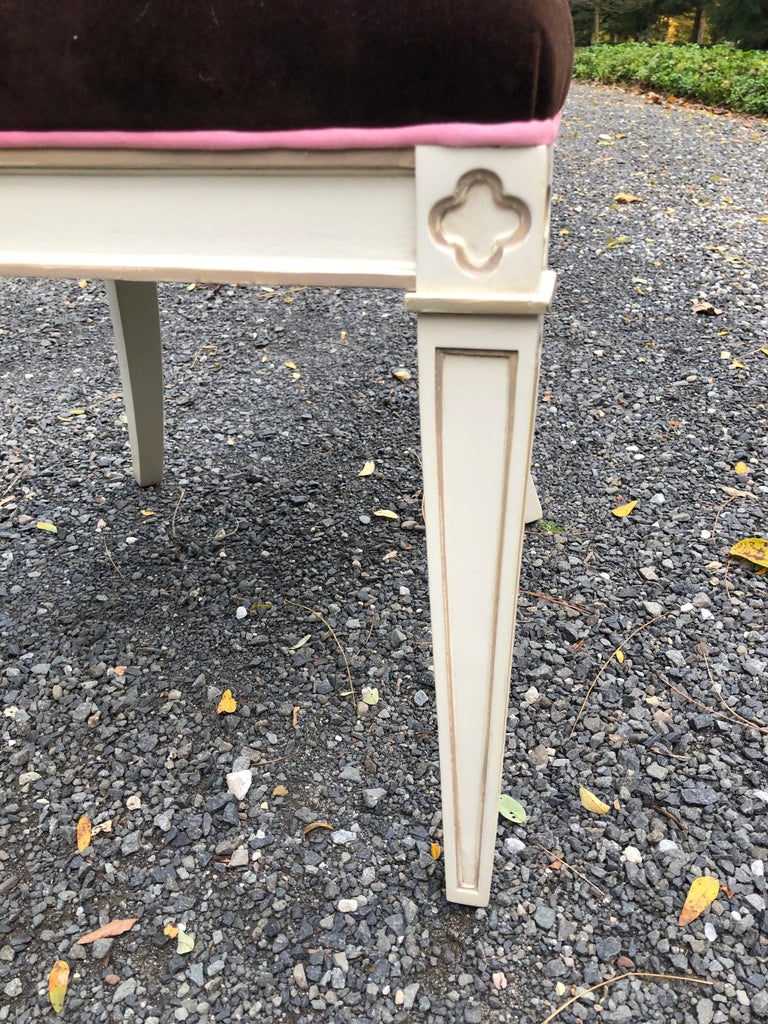 Pair of Glamorous Quatrefoil Shaped Velvet Side Chairs at 1stDibs ...