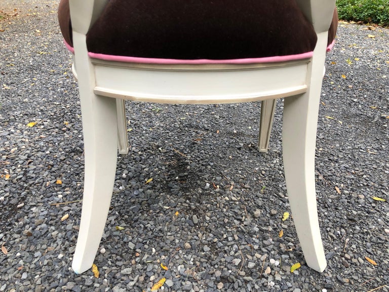 Pair of Glamorous Quatrefoil Shaped Velvet Side Chairs at 1stDibs ...