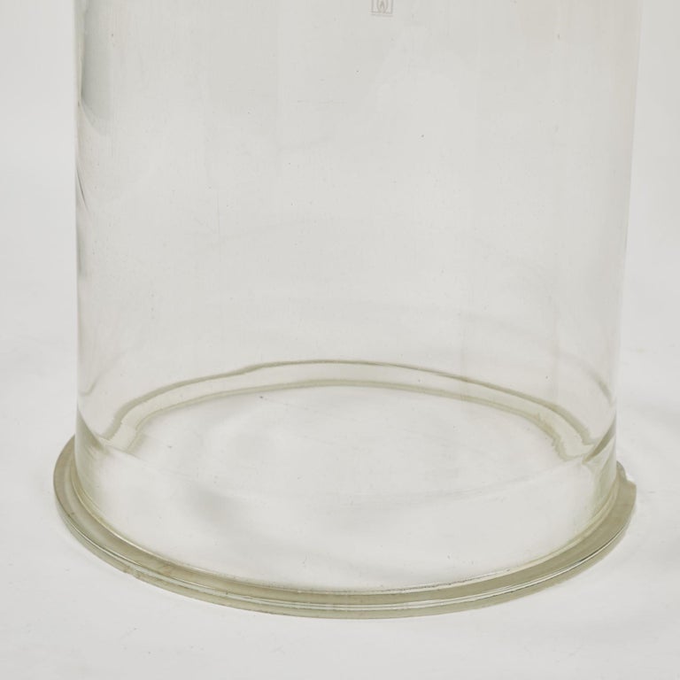 Early 20th Century Pair of Glass Cylinders or Plinths For Sale at 1stdibs