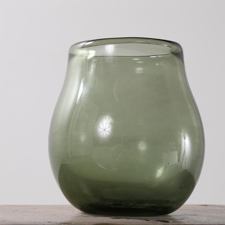 Pair of Glass Vessels by Verval Vallauris, circa 1950s at 1stDibs