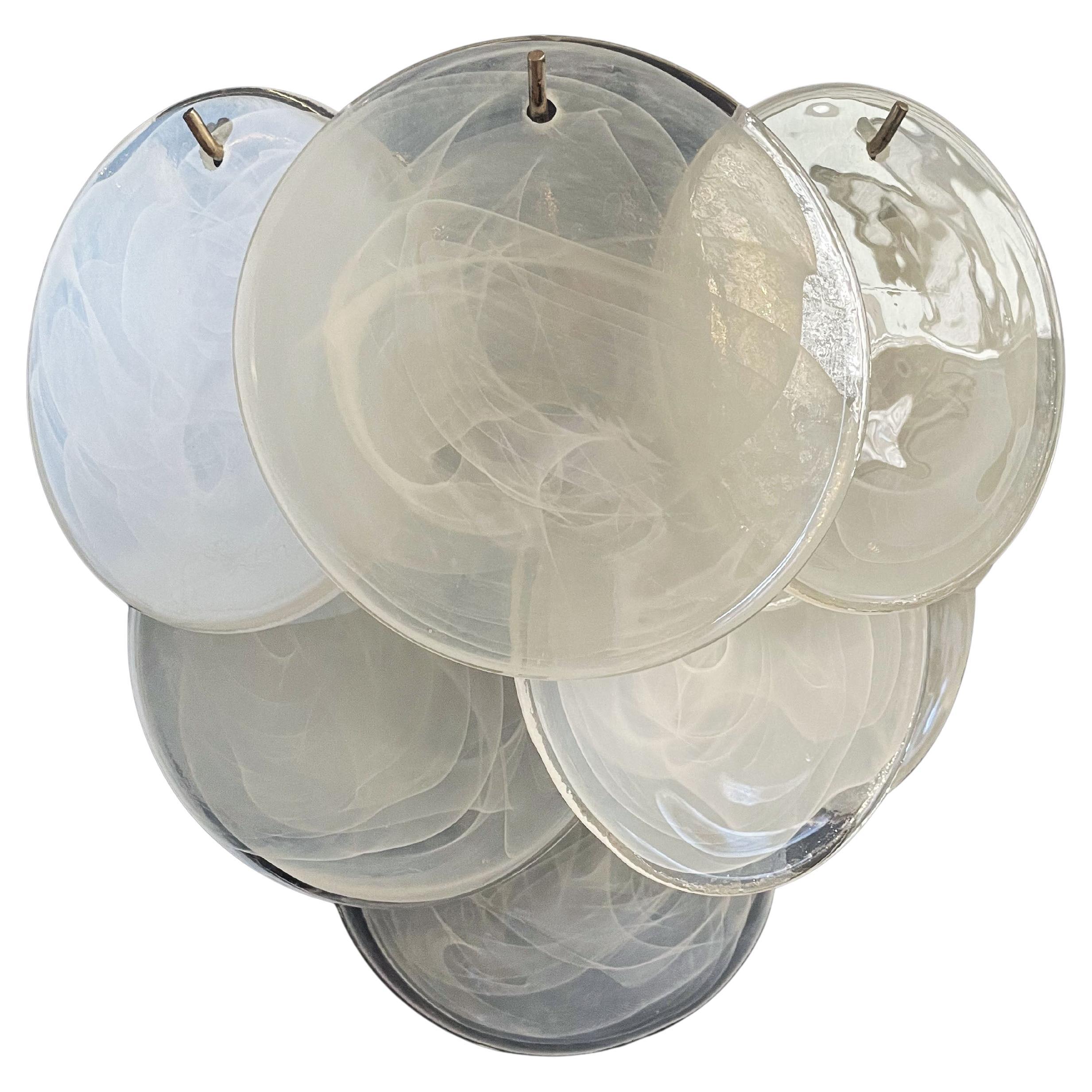 Fantastic pair of Murano Glass Tube wall sconces - 5 pink alabaster ...