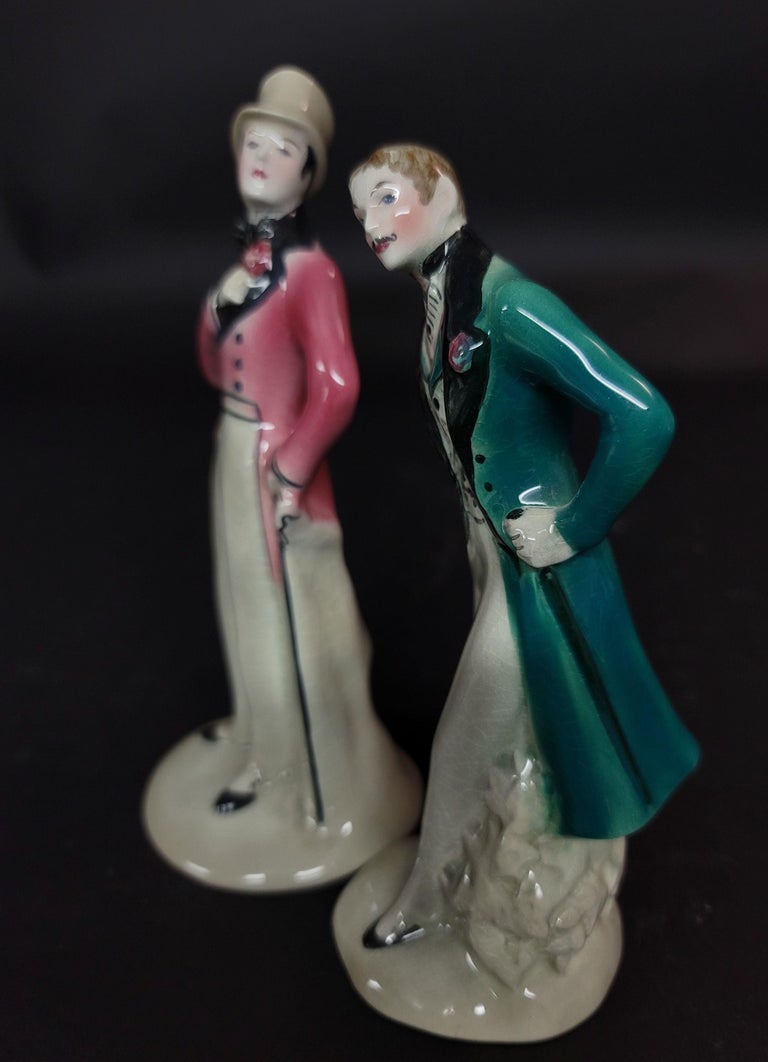 Pair of Goldschneider Figures For Sale at 1stDibs