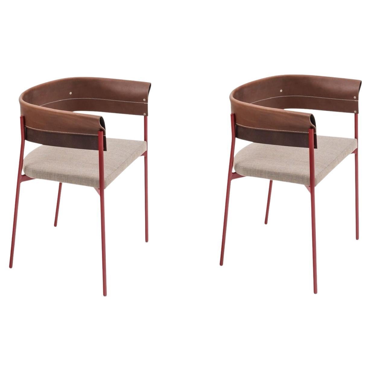 "Visbon" Chair, Pair of Three Legged Chairs For Sale at 1stDibs