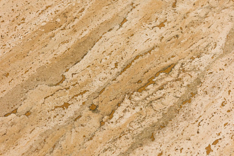 Pair of Gordons of Tennessee Travertine and Walnut End / Side Tables ...