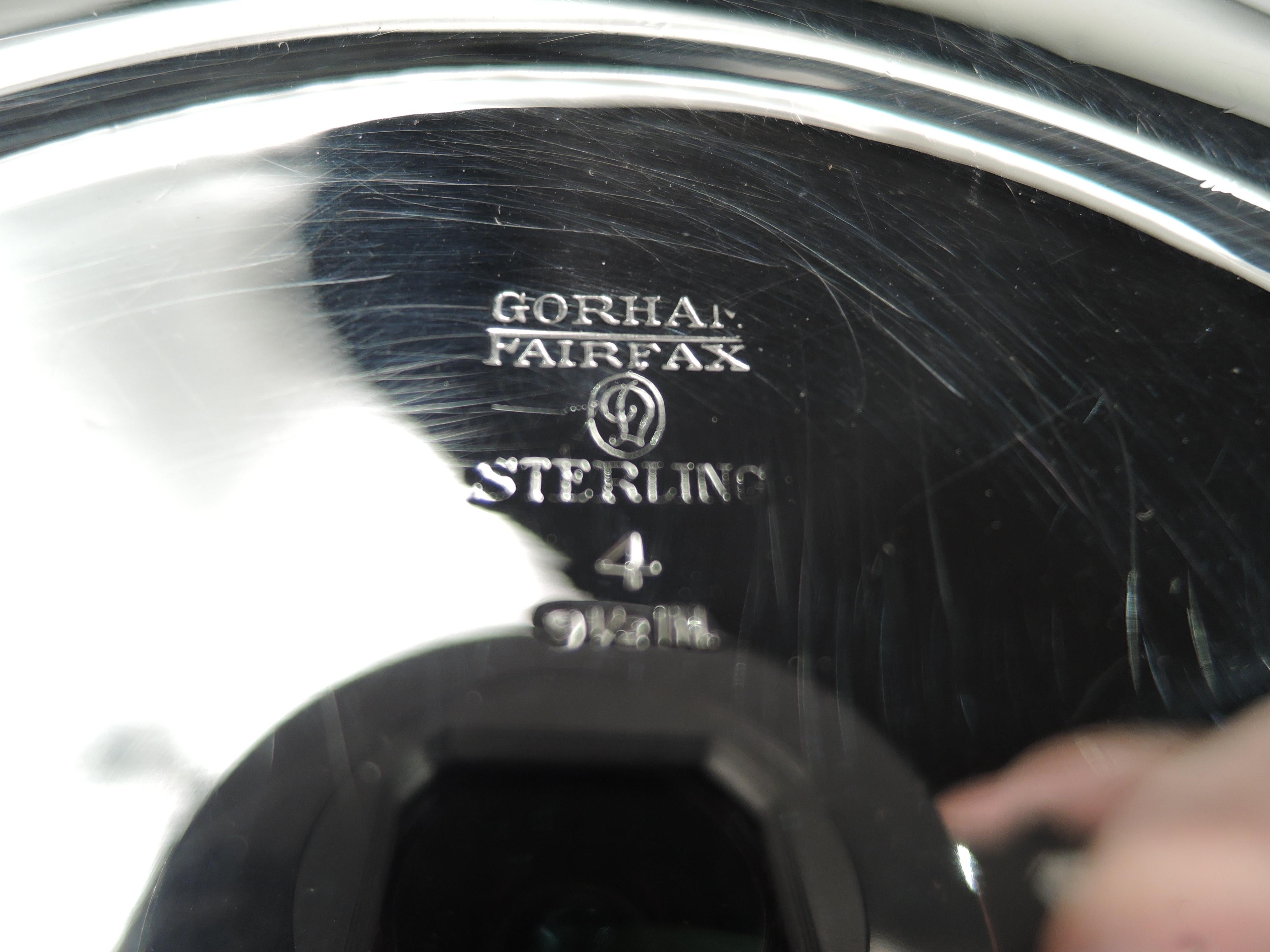 Pair of Gorham Fairfax Sterling Silver Candlesticks For Sale at 1stDibs