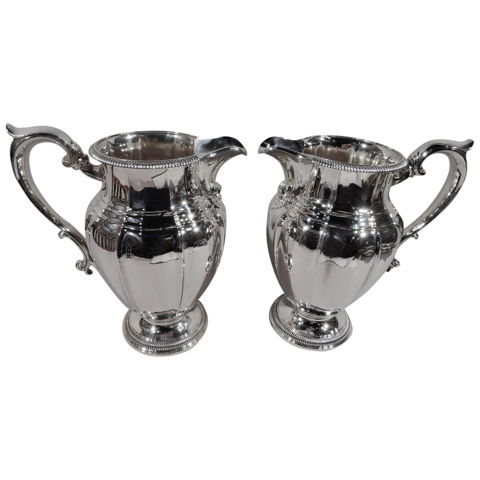 Pair of Gorham Modern Classical Sterling Silver Water Pitchers For Sale ...