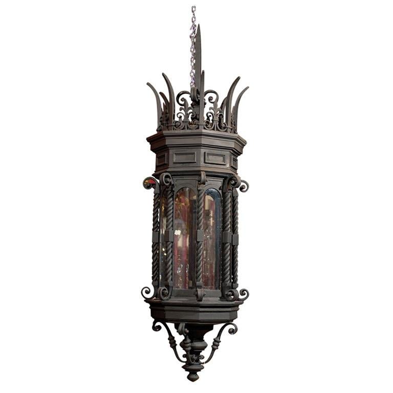 Pair of Gothic style iron lanterns with brackets at 1stDibs | gothic ...