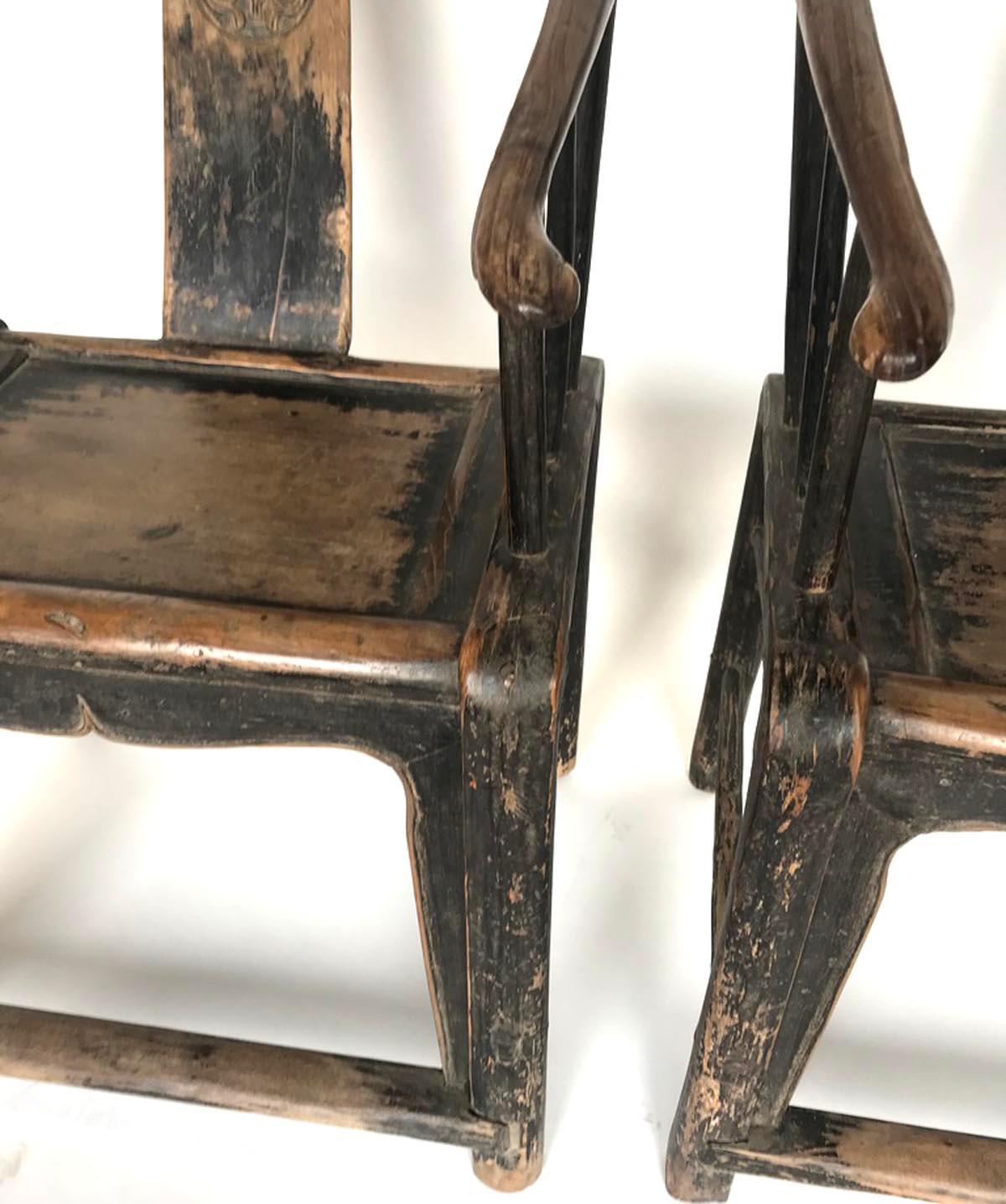 Pair of Graceful Early 19th Century Quing Dynasty Chairs For Sale at ...