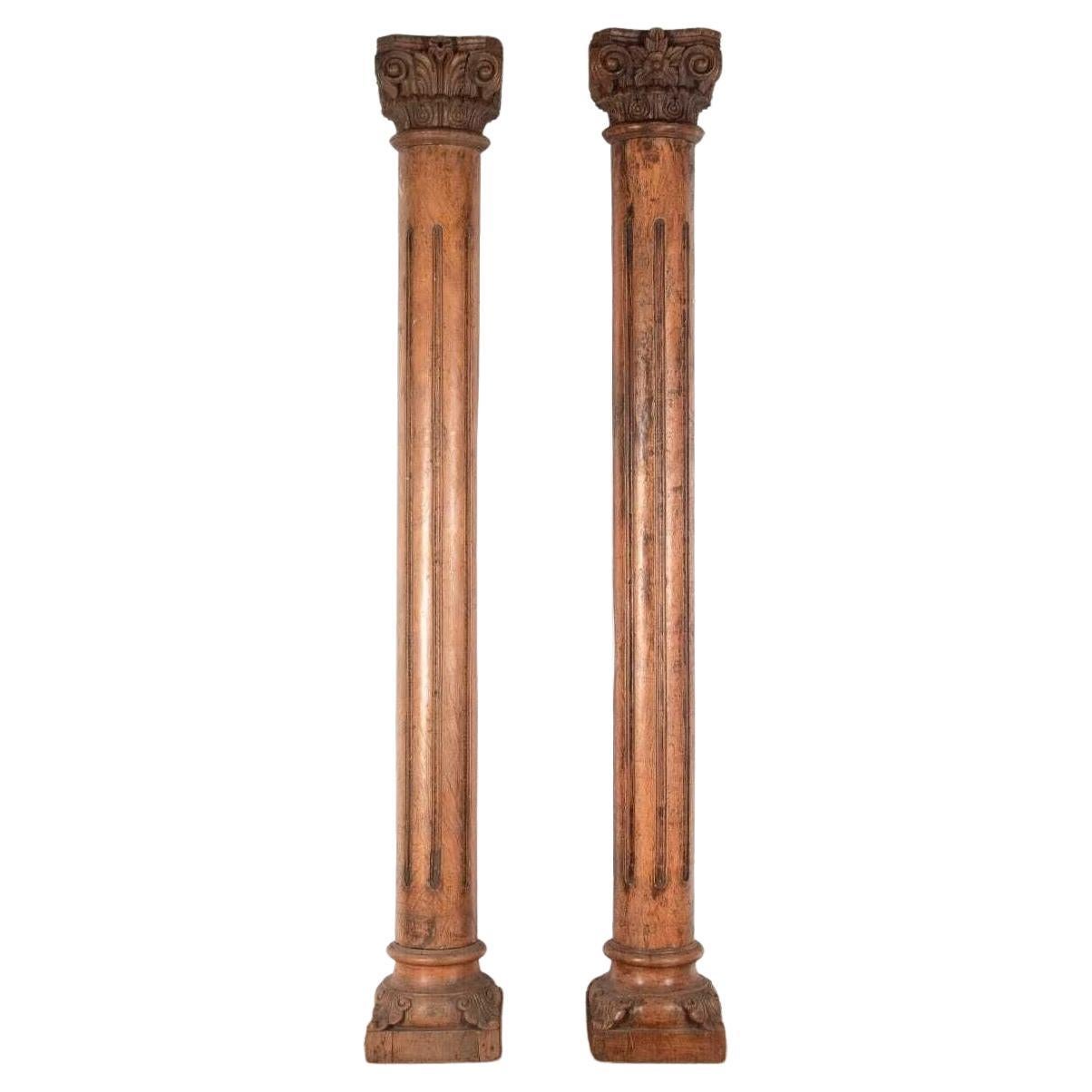 Pair of Grand Scale Columns For Sale at 1stDibs