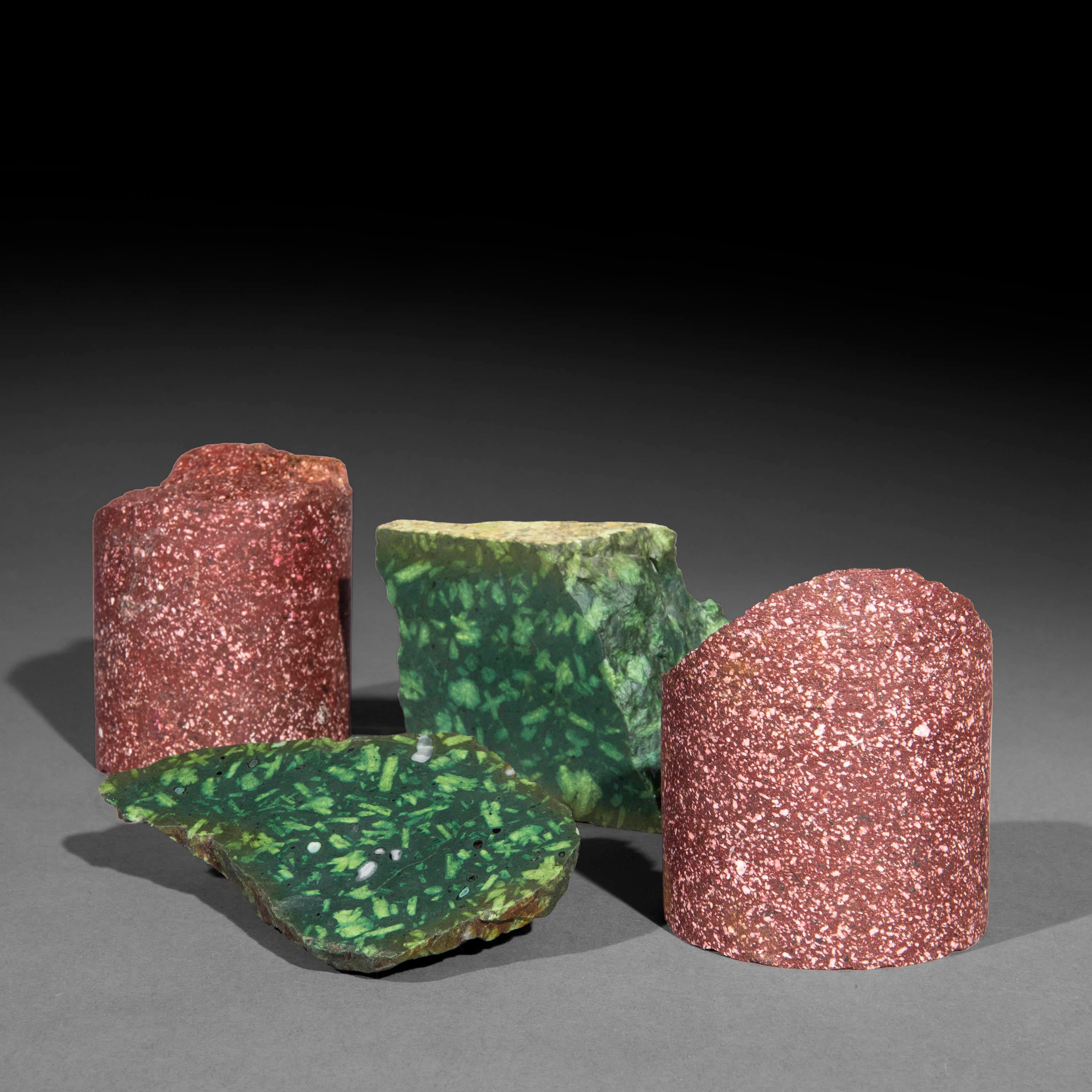 Pair of Grand Tour Green Porphyry Specimens For Sale at 1stDibs