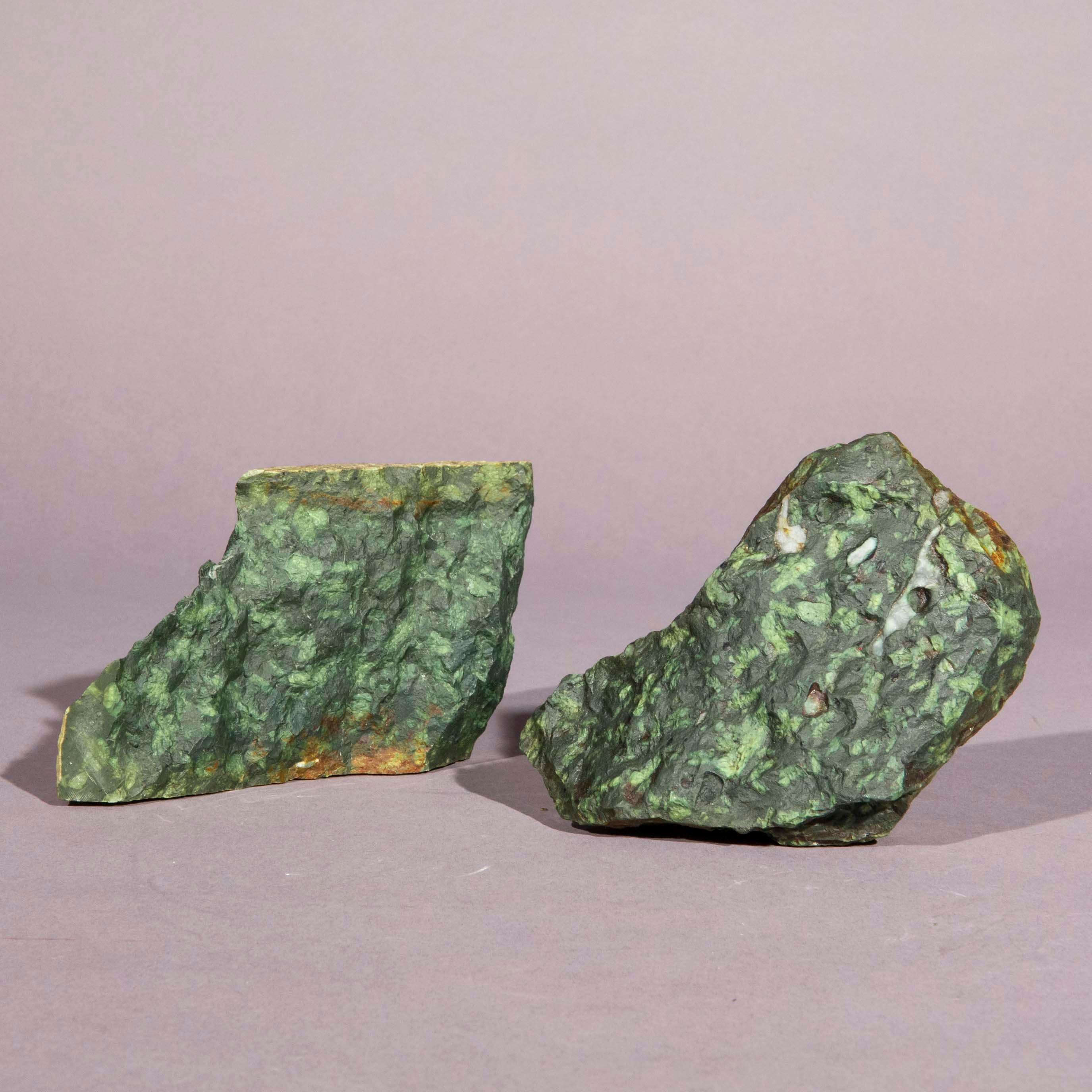 Pair of Grand Tour Green Porphyry Specimens For Sale at 1stDibs