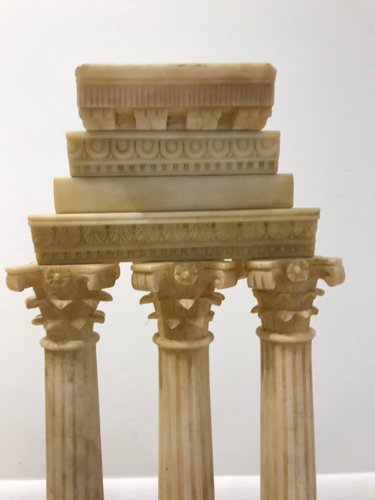 Pair of Grand Tour Models of Roman columns at 1stDibs