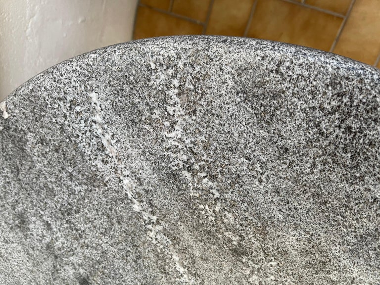 Pair of Gray Granite and Brass Side Tables, Italy, 1980s For Sale at ...