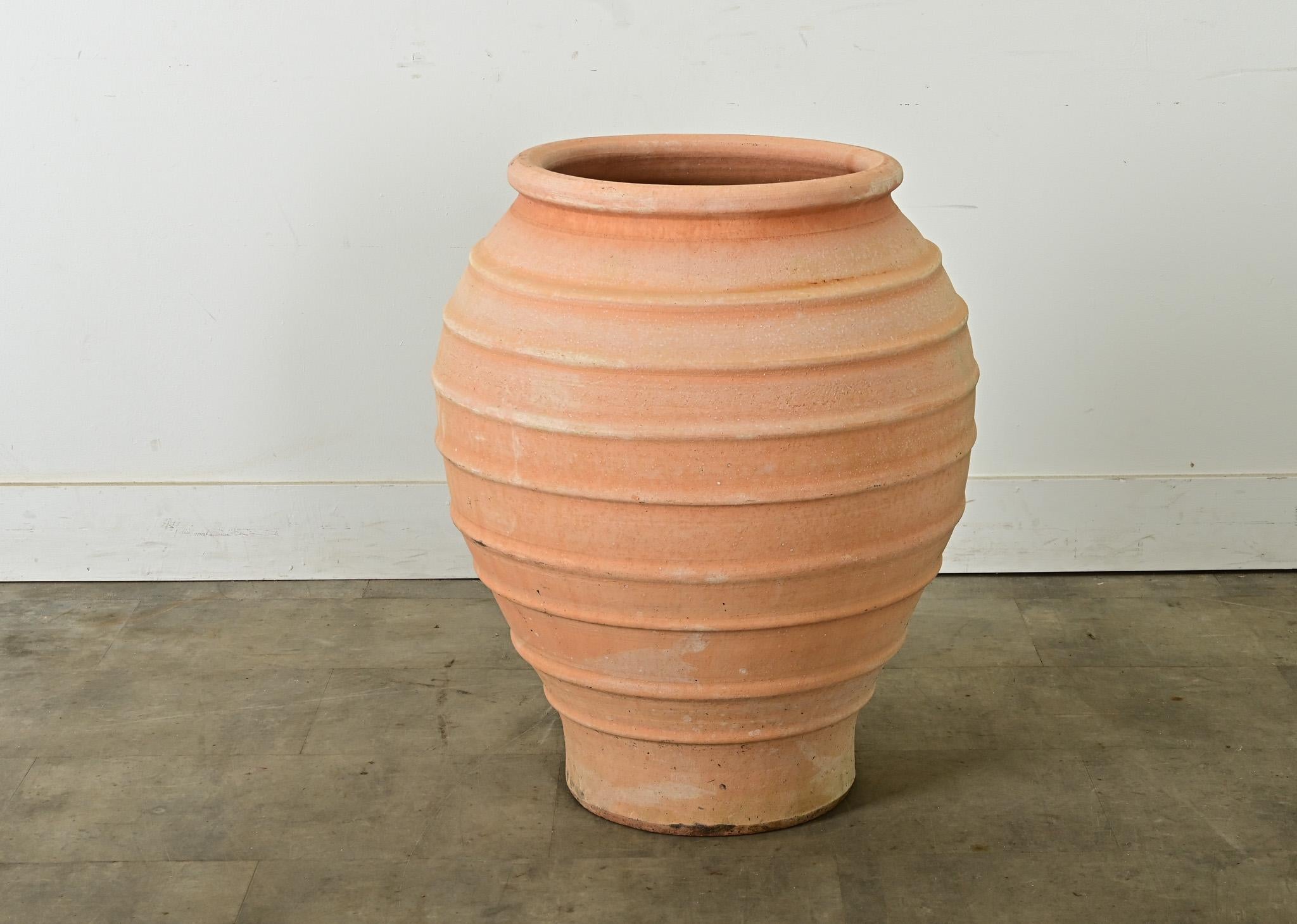 Pair of Greek Reproduction Terracotta Pots For Sale at 1stDibs