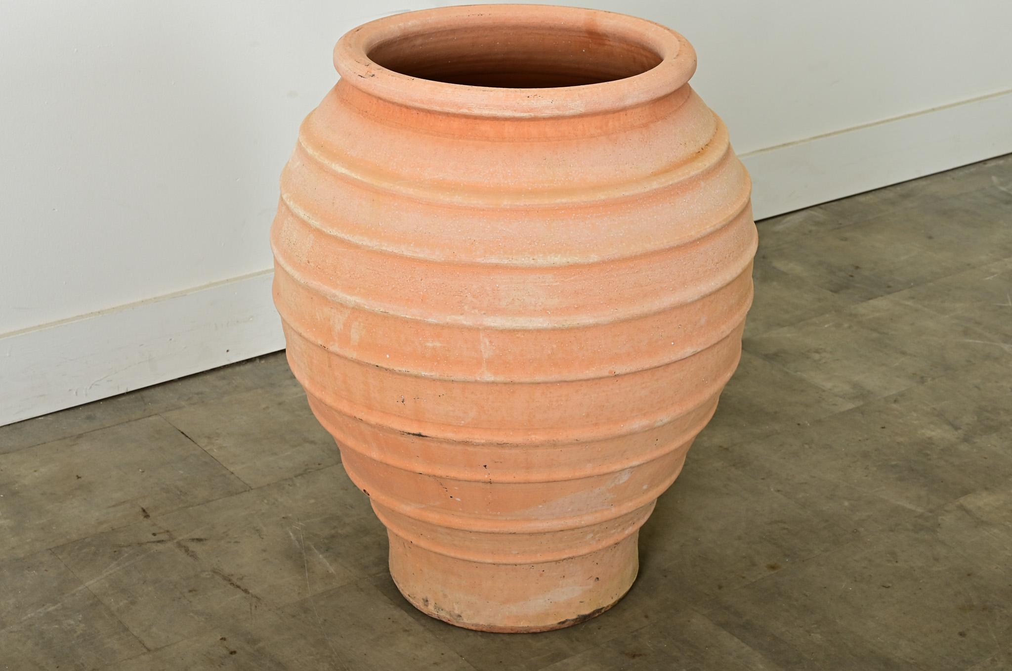Pair of Greek Reproduction Terracotta Pots For Sale at 1stDibs